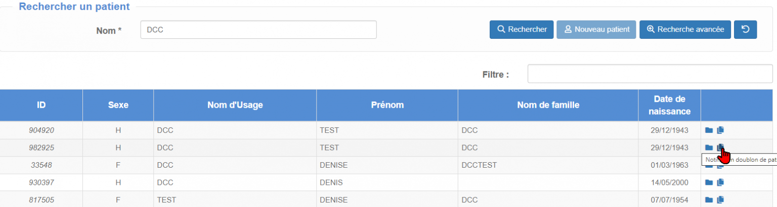 Comment signaler un doublon de patient ? - Présentation du Dossier ...